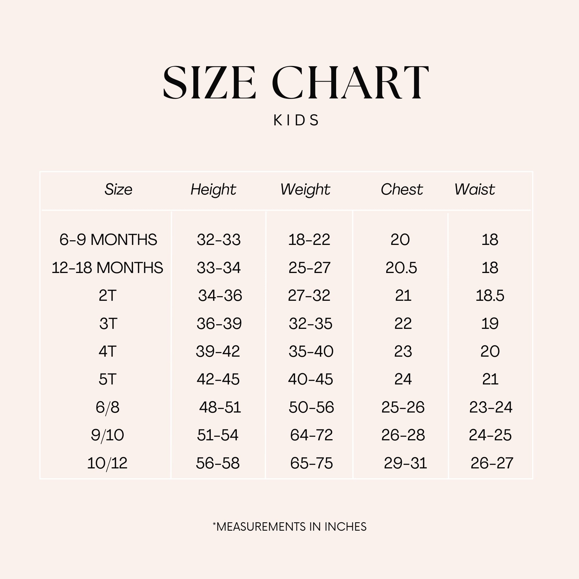 Size Guide | Find Your Perfect Fit for Fashion